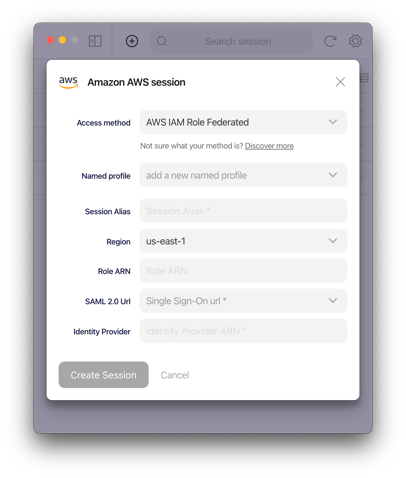 Configure AWS IAM Role Federated - Leapp - Docs